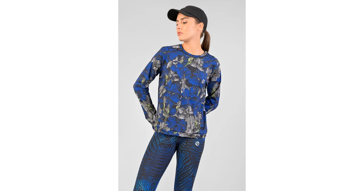 Basic sweatshirt Mosaic Blue Fusion - Nessi Sportswear