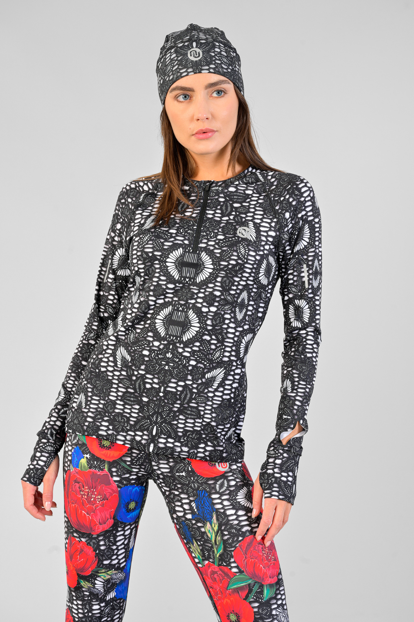 Blouse Zip Ornamo Lace - Nessi Sportswear