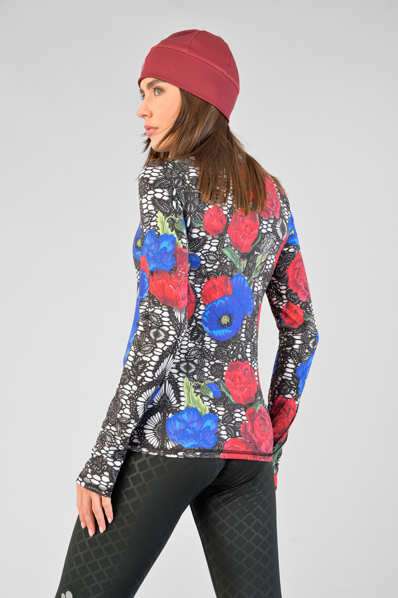 Półgolf Soft Hug Peony Lace - Nessi Sportswear