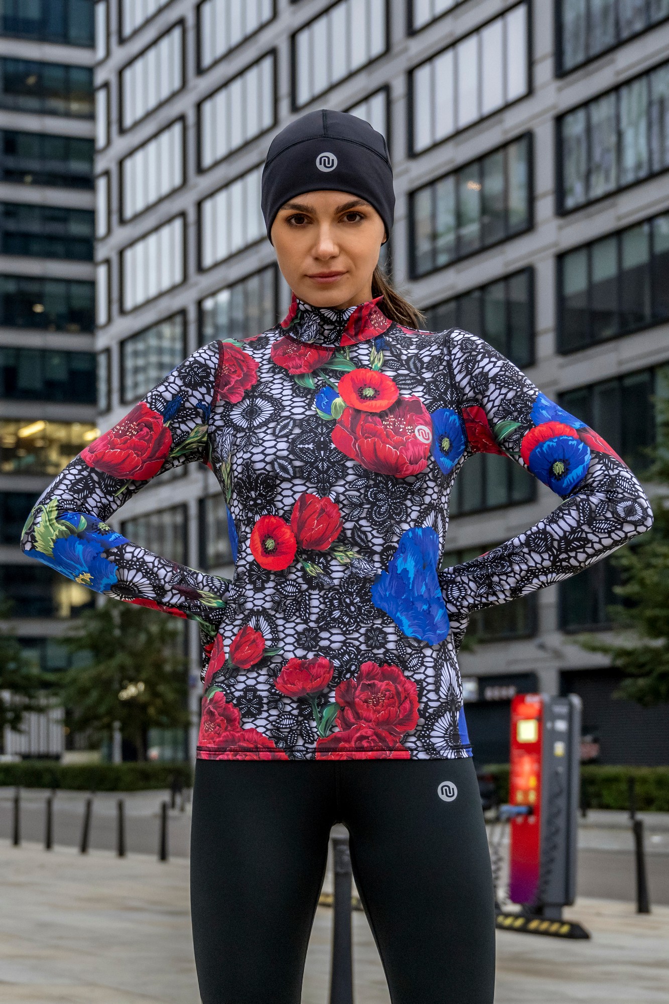 Półgolf Soft Hug Peony Lace - Nessi Sportswear
