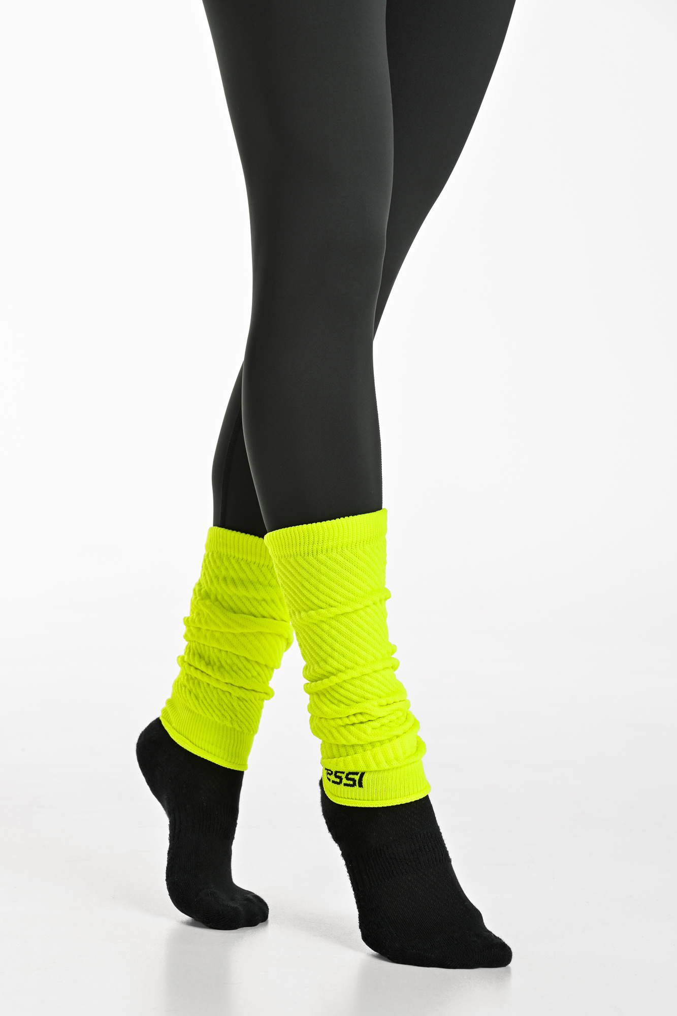 Ocieplacze getry damskie Neon Yellow - Nessi Sportswear