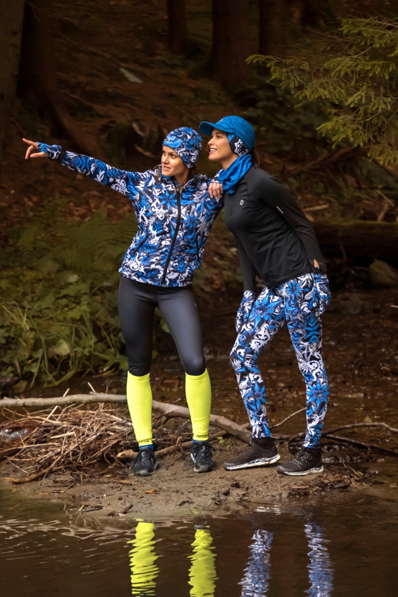 Ocieplacze getry damskie Neon Yellow - Nessi Sportswear