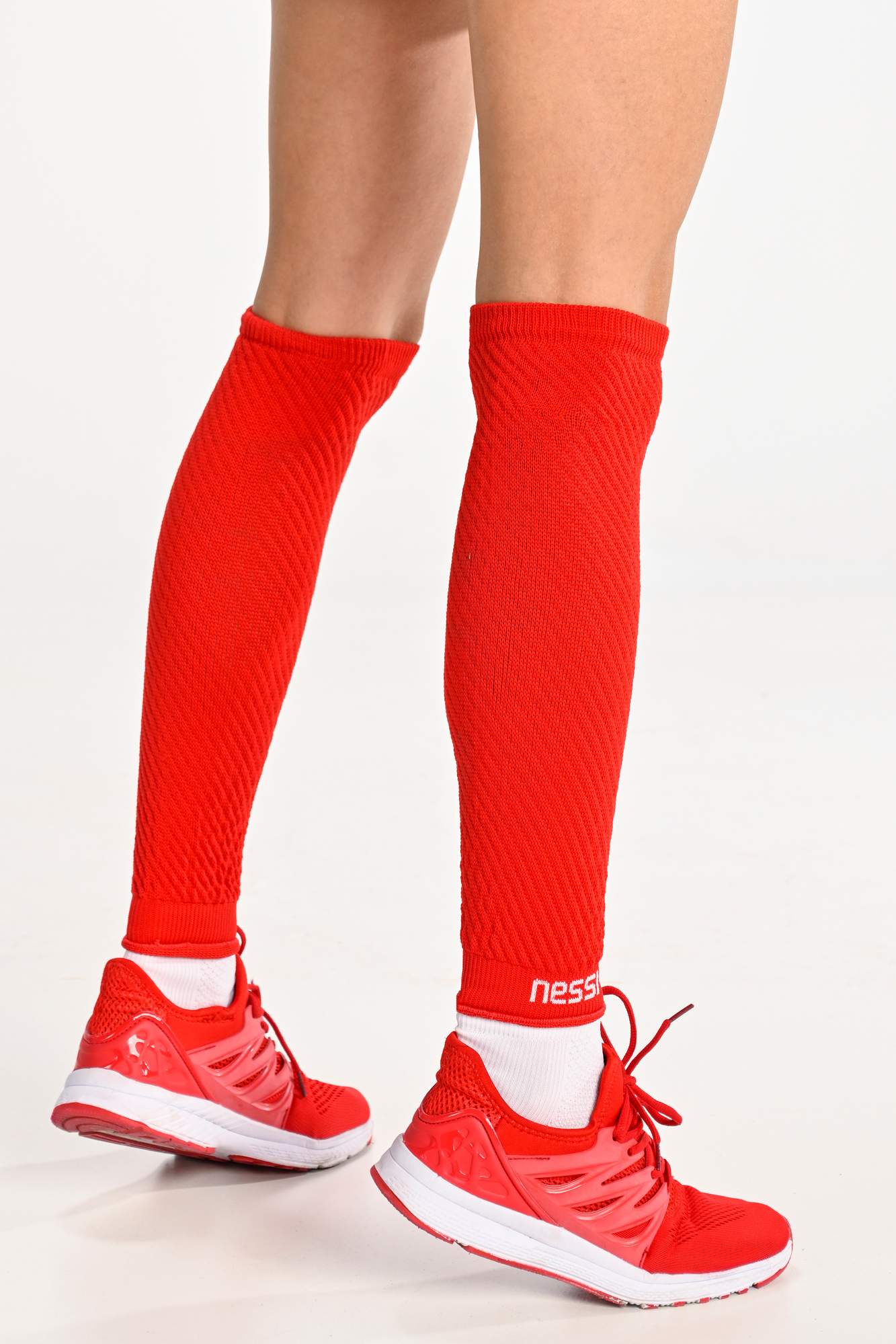 Women's leg warmers Red - Nessi Sportswear