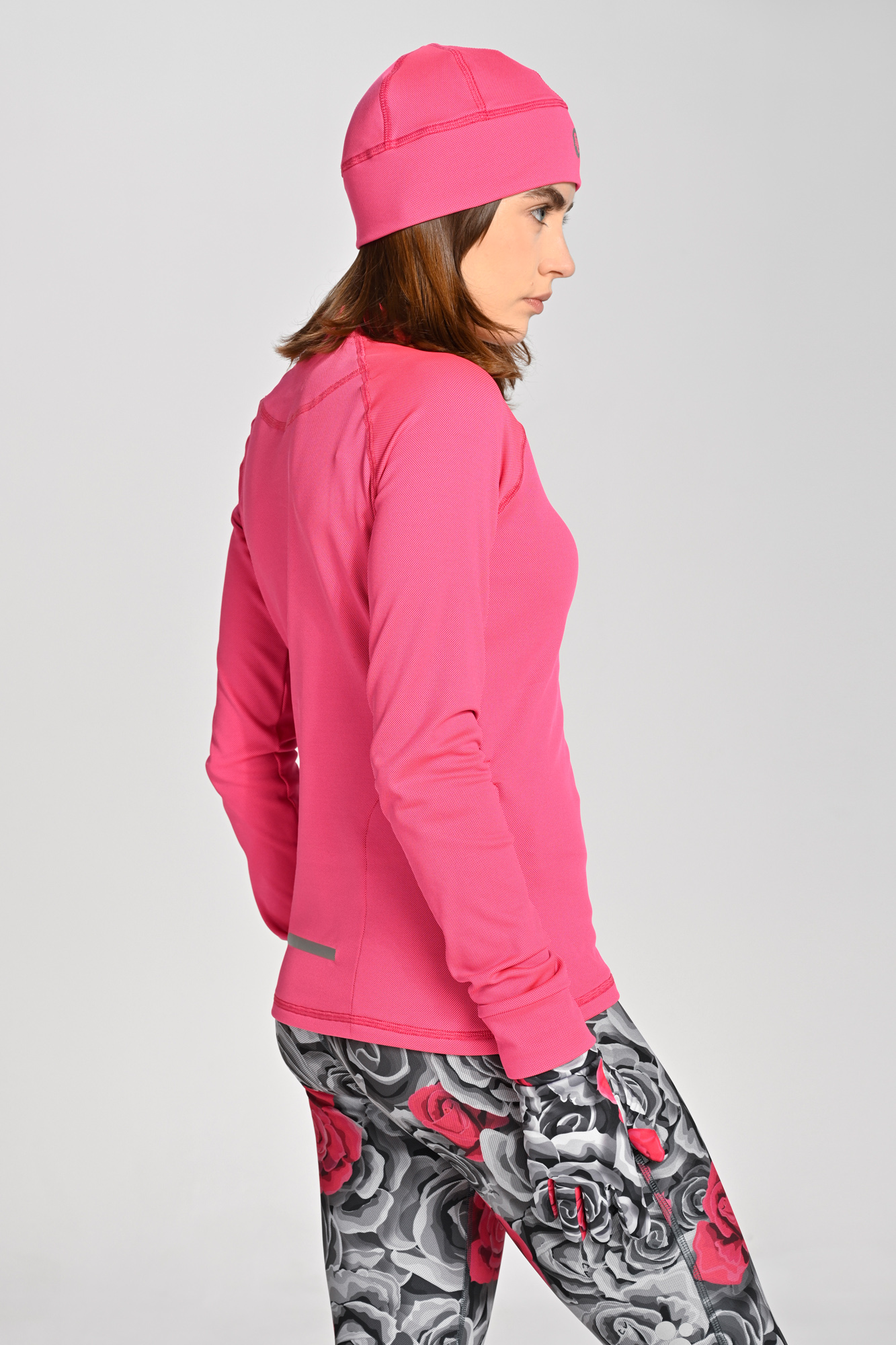 Insulated blouse with stand-up collar Zip GloPink - Nessi Sportswear